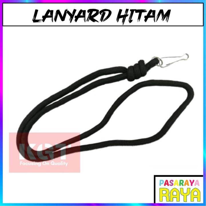 LANYARD HITAM PERSATUAN BULAN SABIT MERAH PBSM ACCESSORIES (TALI HITAM ...