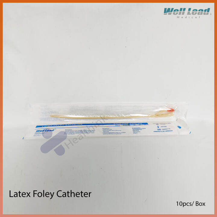 Weall Lead Latex Foley Catheter 2 Way per PCS/ ECER Selang Kateter Urin ...