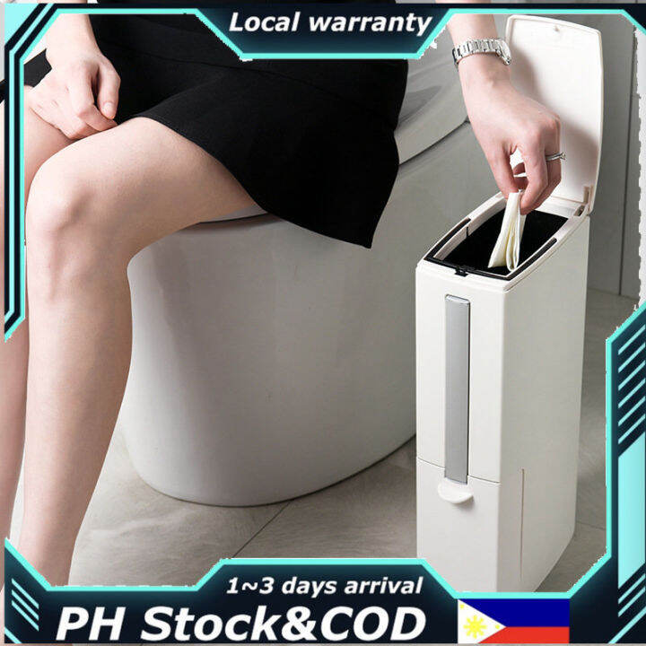 Stylish Narrow Slim Toilet Dustbin Trashbin Dustbin/Rubbish Bin/waste ...