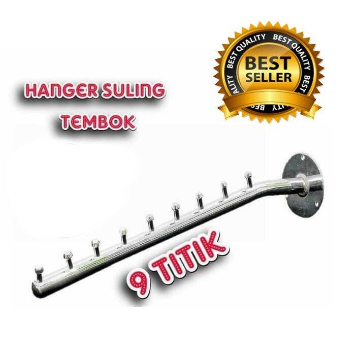 Hanger Suling Tembok 9 titik Gantungan Baju DIsplay toko | Lazada Indonesia