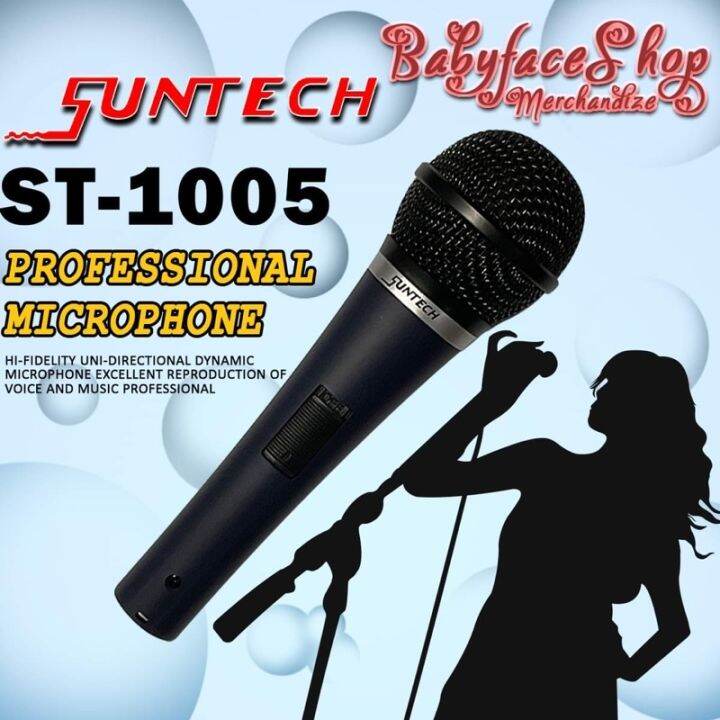 SUNTECH PROFESSIONAL VOCAL MICROPHONE ST-1005 | Lazada PH