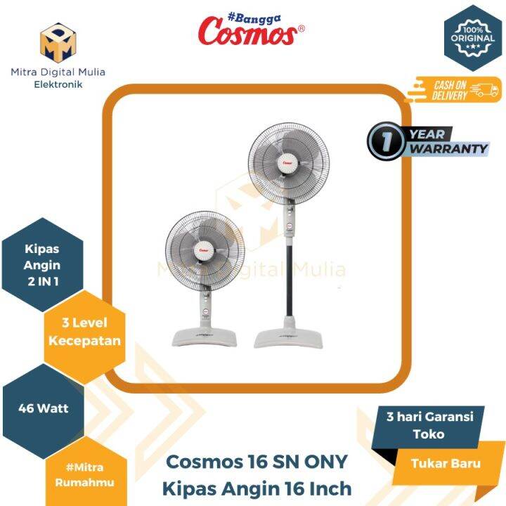 Cosmos - 16-SN ONY Stand Fan 16in 2in1 | Lazada Indonesia