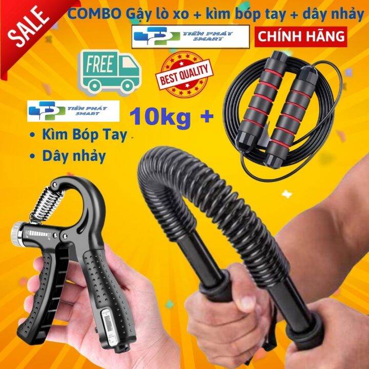 Gậy bẻ tập cơ tay lò xo 5kg,7kg,9kg,10kg 20kg Cho Bé Trẻ Em 30kg 40kg 50kg 60kg 80kg 100kh kháng ...