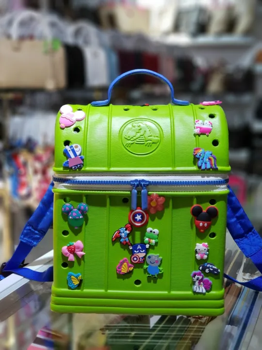 Original Crocs Zip-top Jibbitz Kiddie Backpack Small Size - Green ...