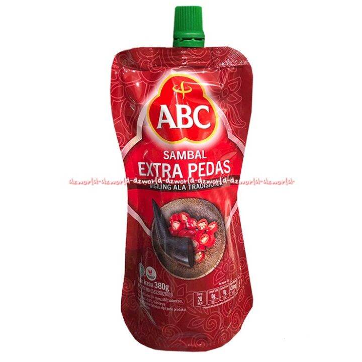 ABC Sambal Ekstra Pedas 380gr Sambal Semua Makanan Kemasan Pouch ...