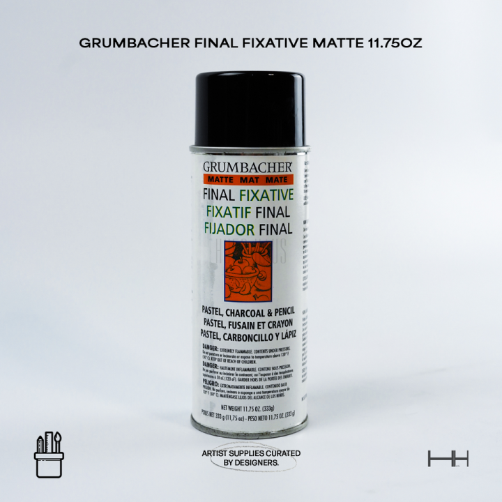 Grumbacher Final Fixative 11.75oz (Gloss/Matte) | Lazada PH