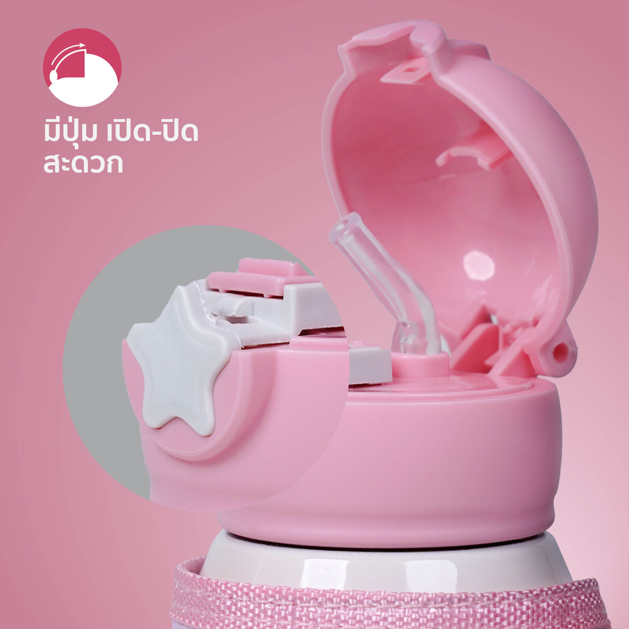 FN WATER BOTTLE กระติกน้ำเด็ก พร้อมกระเป๋าสะพาย ขนาดเล็กสำหรับเด็ก ...