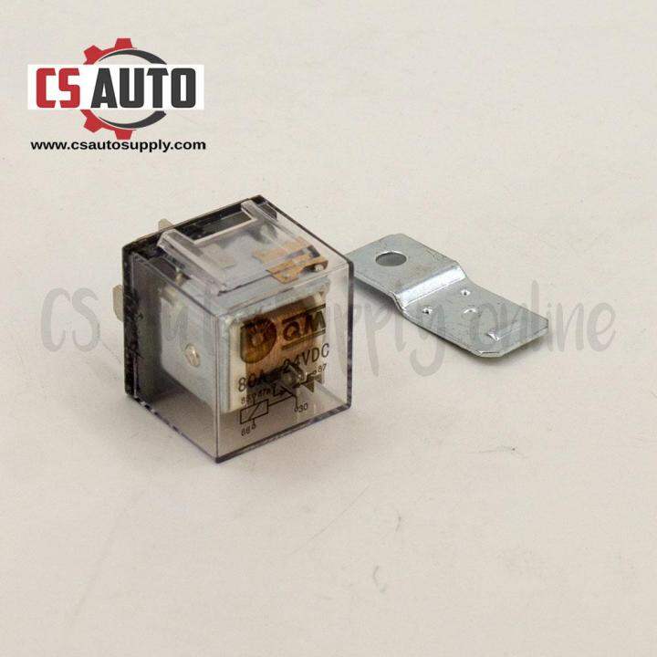 [CS auto] 2pcs x Relay 24V 5pin 40A Universal + Metal plate | Lazada