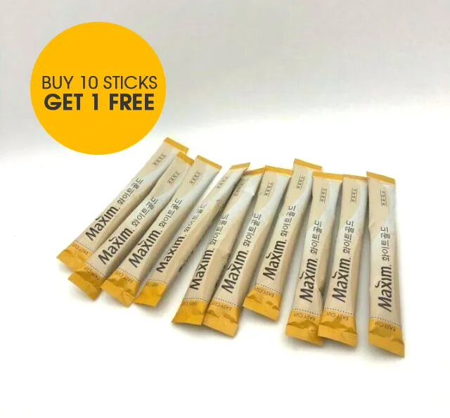 Maxim White Gold Korea Coffee Mix - 10 sticks + 1 FREE | Lazada PH