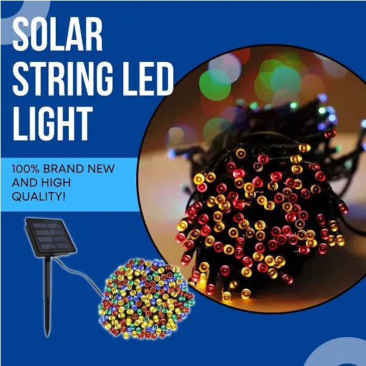 🎁【 Readystock 】 + จัดส่งฟรี🎁100 LED พลังงานแสงอาทิตย์นางฟ้า S Tring ไฟ ...