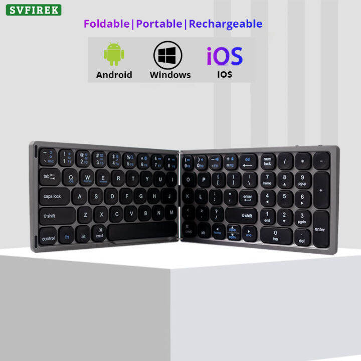 Wireless Bluetooth Keyboard Universal Foldable Wireless Keyboards ...