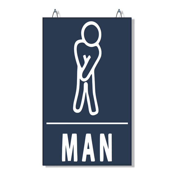 Toilet Man Sign Tanda Label Toilet / WC Untuk Cowo | Lazada Indonesia