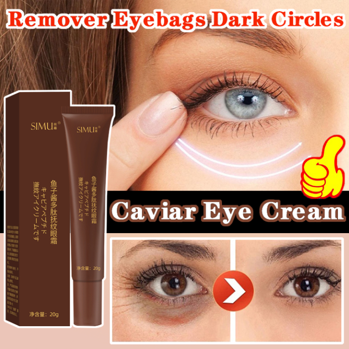 Caviar Eye Cream 20g Wrinkles Remover Eye Cream Serum Remove Eye Bags ...