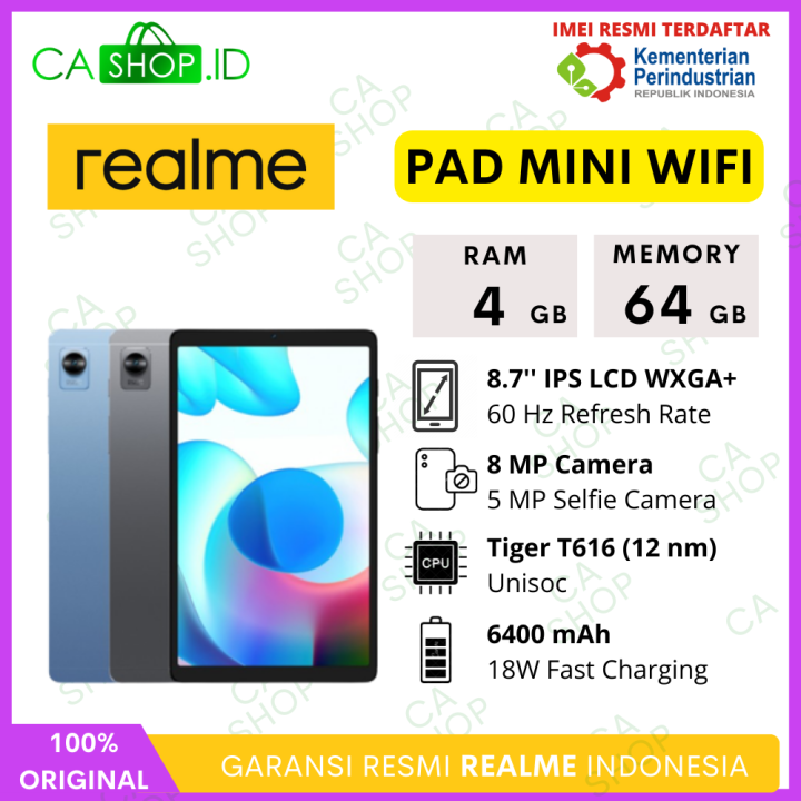 Realme Pad Mini Wifi LTE Tablet 3GB 32GB 4GB 64GB TAB 3/32 4/64 Resmi ...