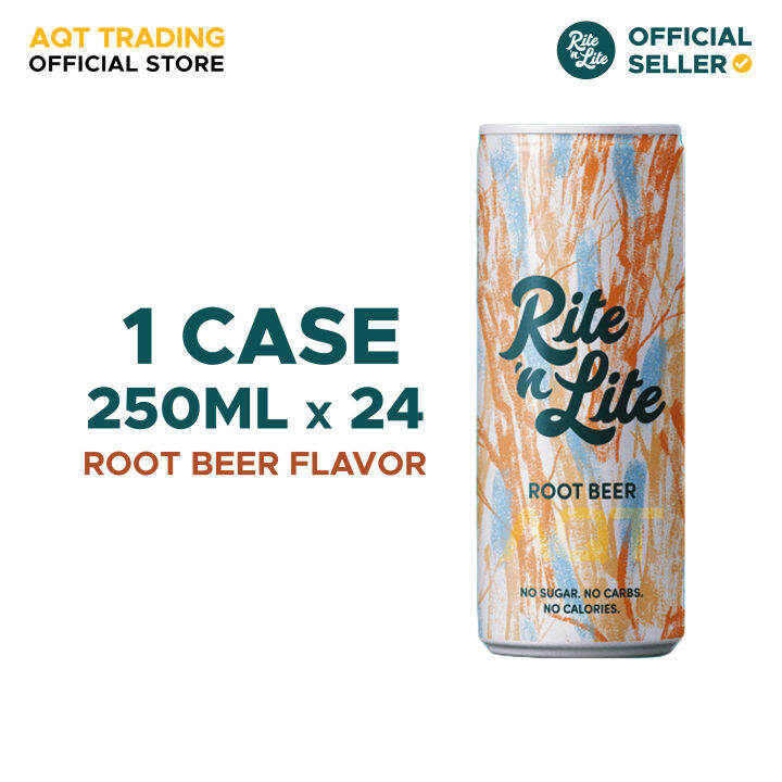 Rite ‘n Lite Root Beer Soda 250ml x 24 (1 Case) | Lazada PH