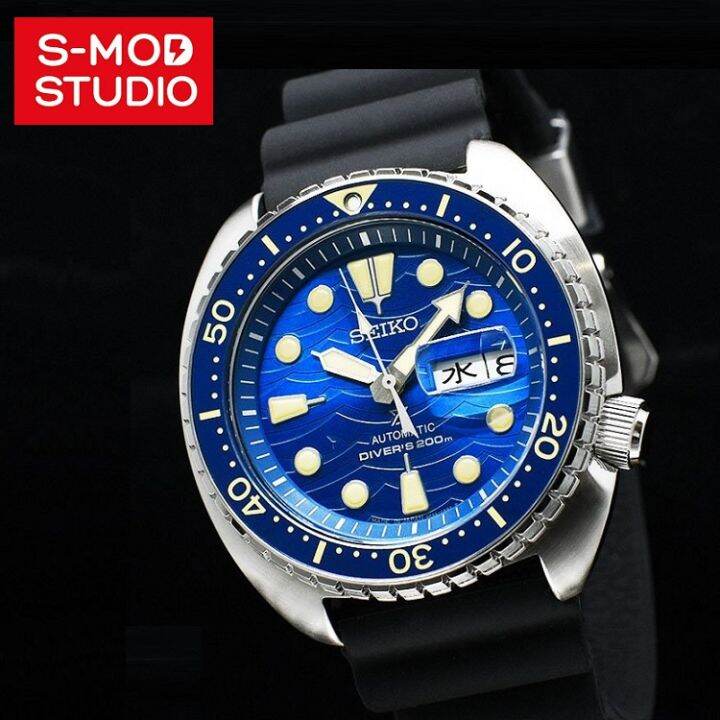 Seiko Japan JDM Prospex King Turtle Save The Ocean Great White Shark ...