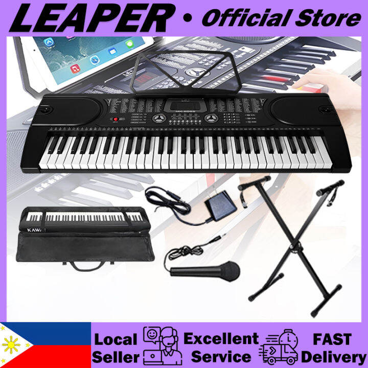 61 Key Professional Digital Electric Keyboard Portable Electronic Piano ...