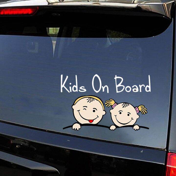 KIDS Baby ON BOARD Car Decals/water Proof/car Window Body/Boy and girl ...