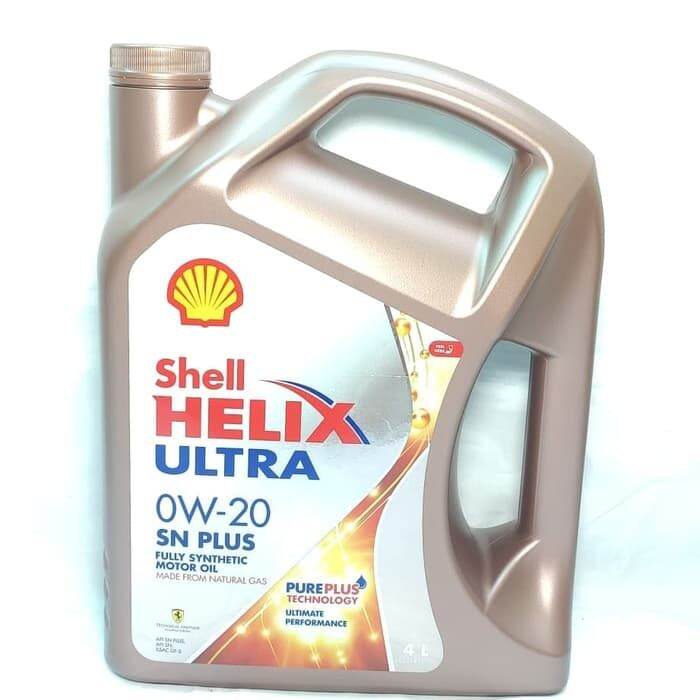 Oli shell helix ultra SN Plus sae 0W-20 Fully Synthetic galon isi 4 ...