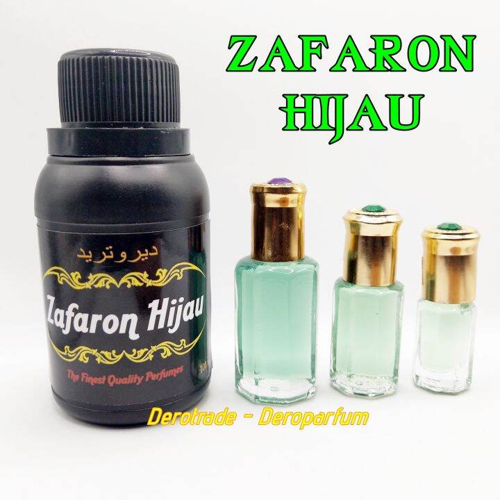 PARFUM ZAFARON HIJAU ATAU JAFARON AQUA BIBIT MINYAK WANGI | Lazada ...