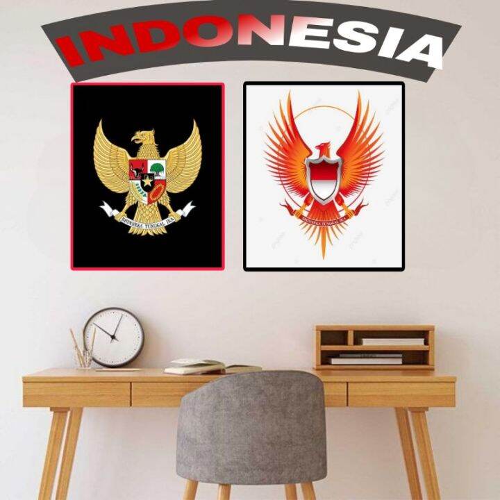 Hiasan dinding Garuda pancasila|Dekorasi ruangan|Poster Garuda ...