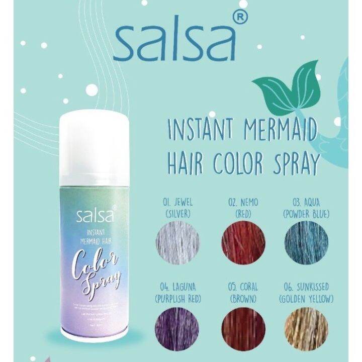 SALSA Instant Mermaid Hair Color Spray - Semir Rambut Temporary ...