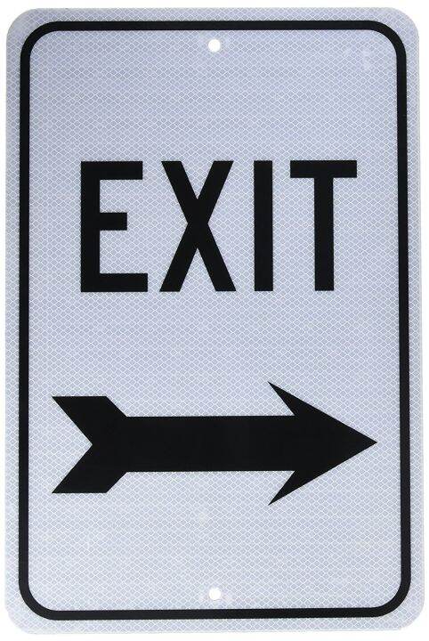 Tmj Traffic Sign Legend Exit with Right Arrow Lengthheight Engineer ...