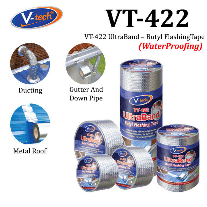 VT-422 UltraBand – Butyl FlashingTape (Waterproofing) | Lazada