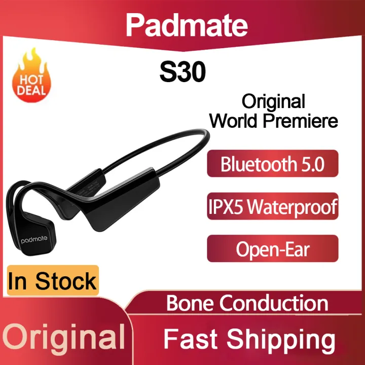Padmate S30การนำกระดูกเปิดหูกีฬาหูฟัง IPX5กันน้ำอายุการใช้งานแบตเตอรี่ ...
