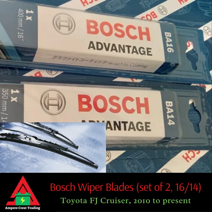 Bosch Wiper Blades 16/14/14 Toyota FJ Cruiser | Lazada PH