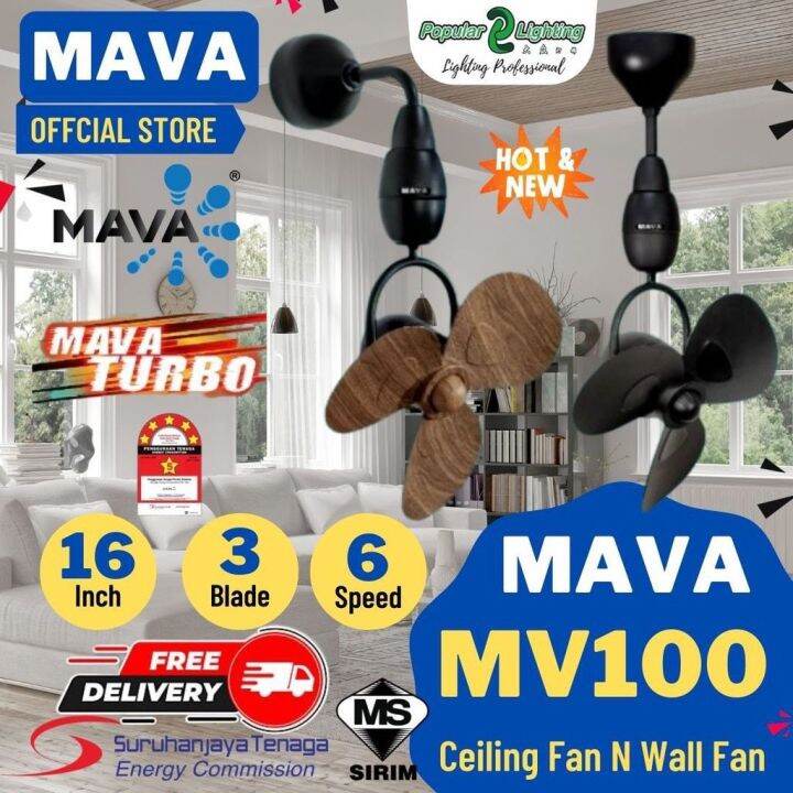 MAVA MV100 DEKA MS16 Ecoluxe 288 Corner DC Motor Remote Swing ...