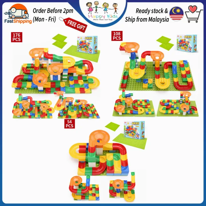 [Happy Kids] DIY Changeable Assemble Bricks Slide Blocks Set Puzzle ...