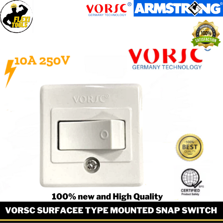 VORSC SURFACEE TYPE MOUNTED SNAP SWITCH | Lazada PH
