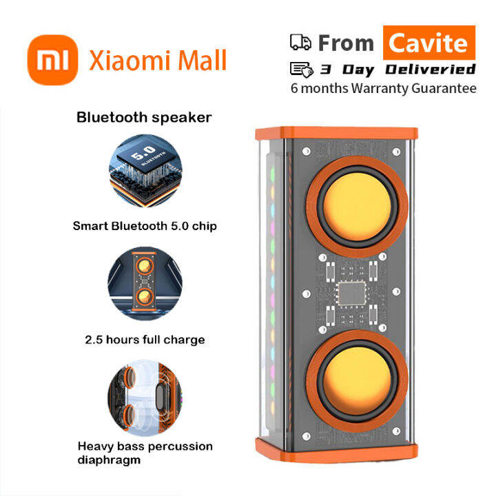 K07 Transparent Mecha Bluetooth Speaker Small Steel Cannon LED Wireless ...