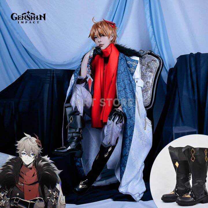 Game Genshin Impact Cosplay Harbingers Regrator Childe Tartaglia Fatui ...