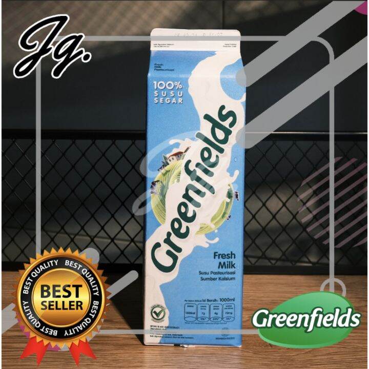 Greenfield Fresh Milk 1 lt liter seliter | 1000 ml | susu segar 1 ...
