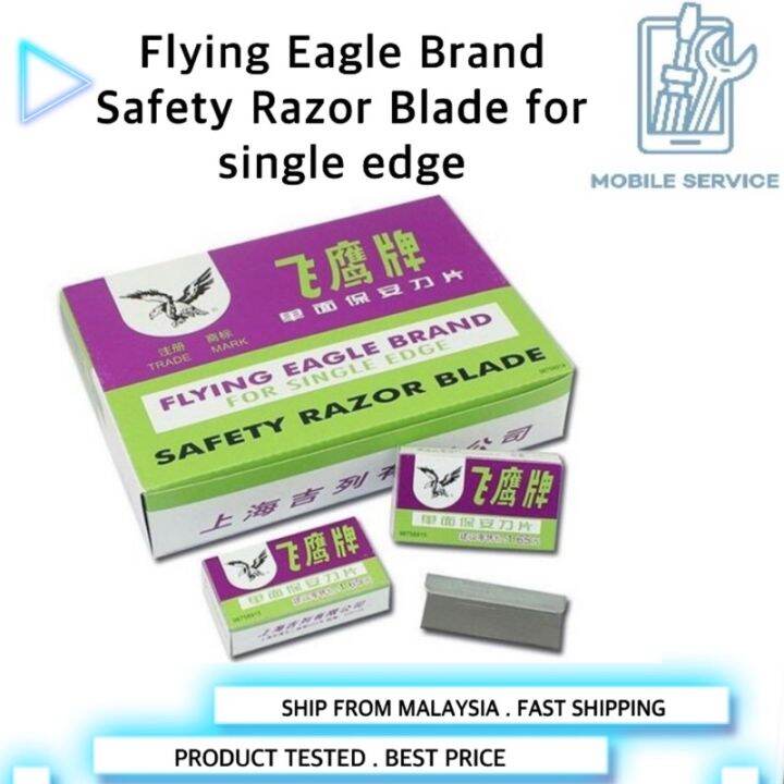 Flying Eagle Brand Safety Razor Blade for single edge ( 50pcs/100pcs ...