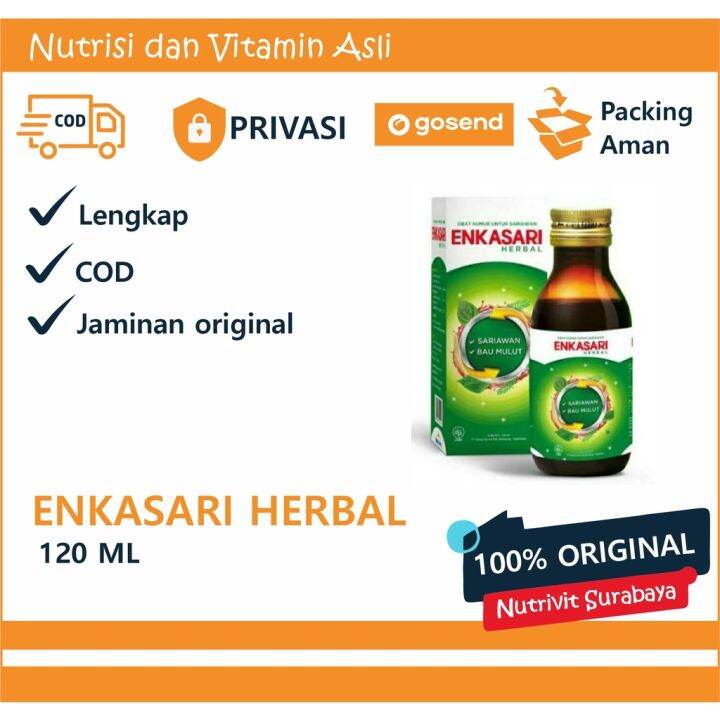 Enkasari Herbal 120ml / obat sariawan | Lazada Indonesia