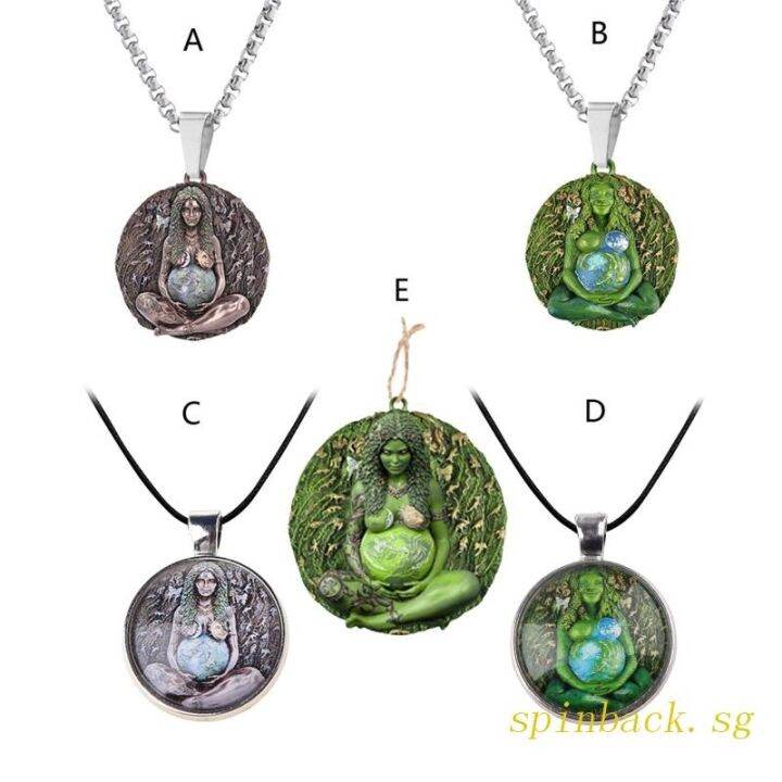【Ready stock】 SPIN Mother Earth Green Statue Pendant Millennial Gaia ...