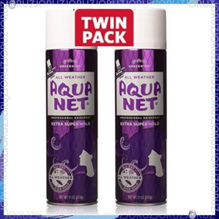 Aqua Net Extra Super Hold Professional Hair Spray Unscented 11 oz -100% ...