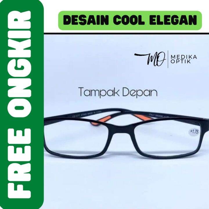 KACAMATA BACA LENSA MINUS PLUS RABUN JAUH DEKAT NORMAL COSTUM RINGAN ...