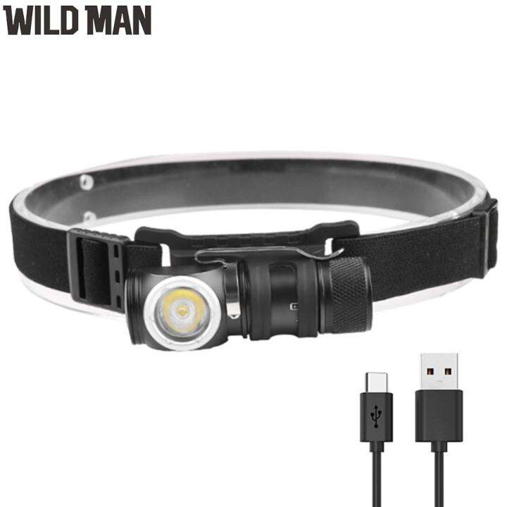 Mini Headlight Portable Head Lamp Type C Rechargeable Multifunction ...