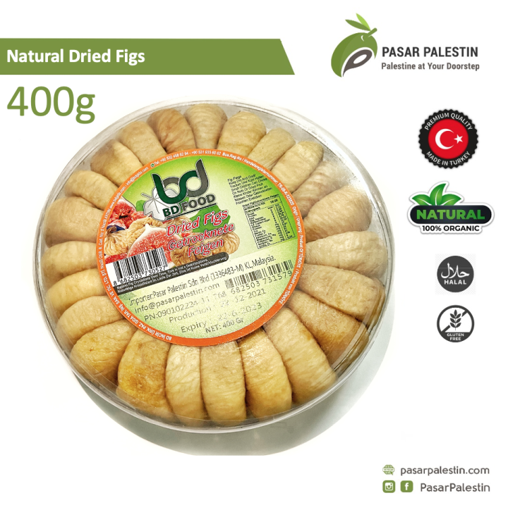 Buah Tin Kering Asli Premium dari Turki | Lembut, dan Kaya Nutrien | Tersedia dalam 250g, 400g ...