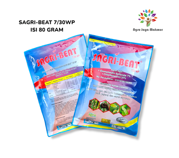 SAGRI BEAT 7 30WP 80gram sagri beat Racun kontak sistemik telur, ulat ...