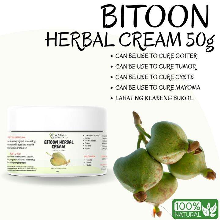 PURE BITOON HERBAL CREAM 50g | Bitoon Herbal Cream Sale | bitoon herbal Gamot sa bukol | goiter ...