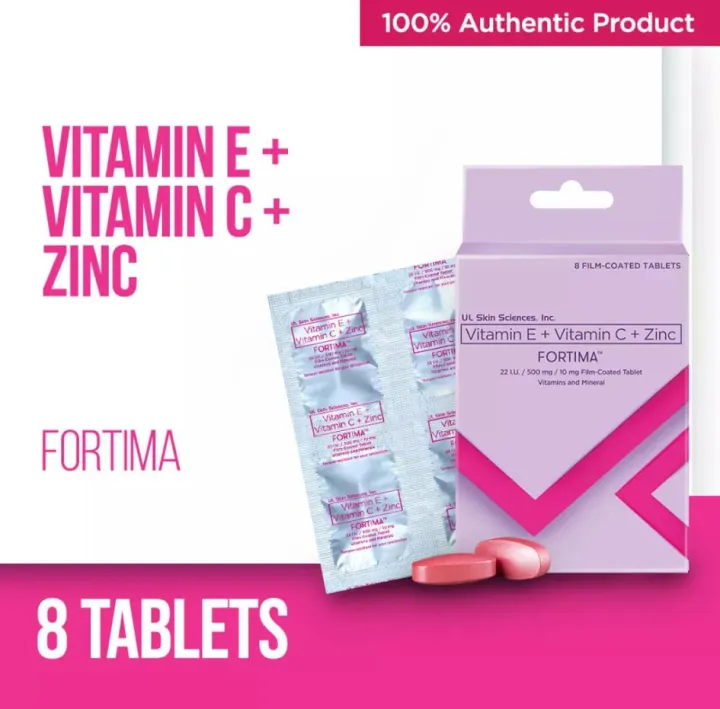 Fortima Vitamin E + Vitamin C + Zinc 8 Tablets | Lazada PH