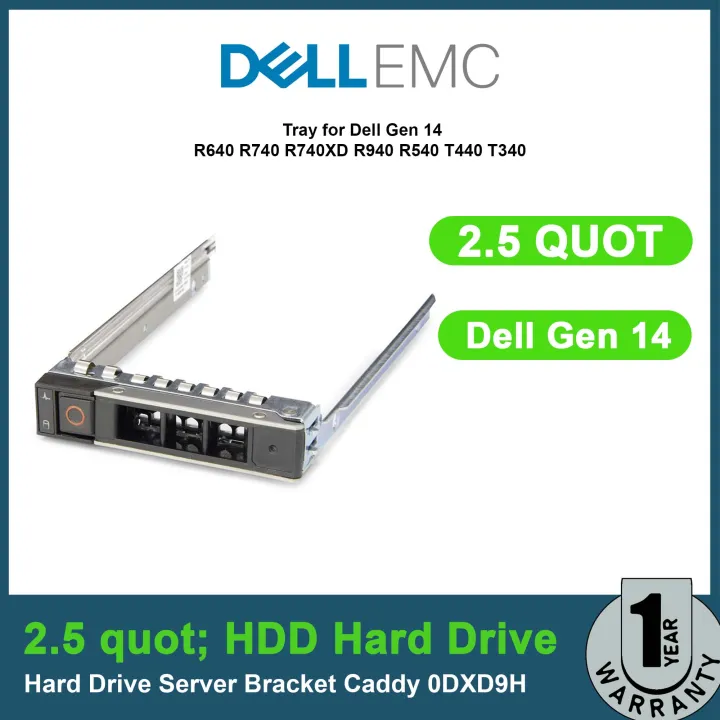 2.5 inch HDD Hard Drive Caddy Tray for Dell Gen 14 R640 R740 R740XD ...