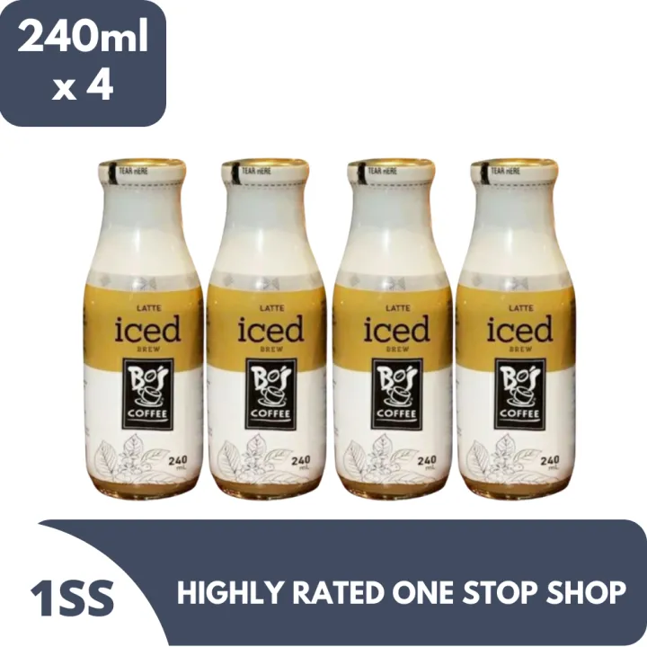 Bo's Coffee Iced Brew Latte 240ml x 4 | Lazada PH
