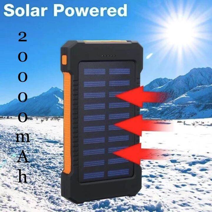 Solar Power Bank 20000mAh with LED Function | Lazada PH