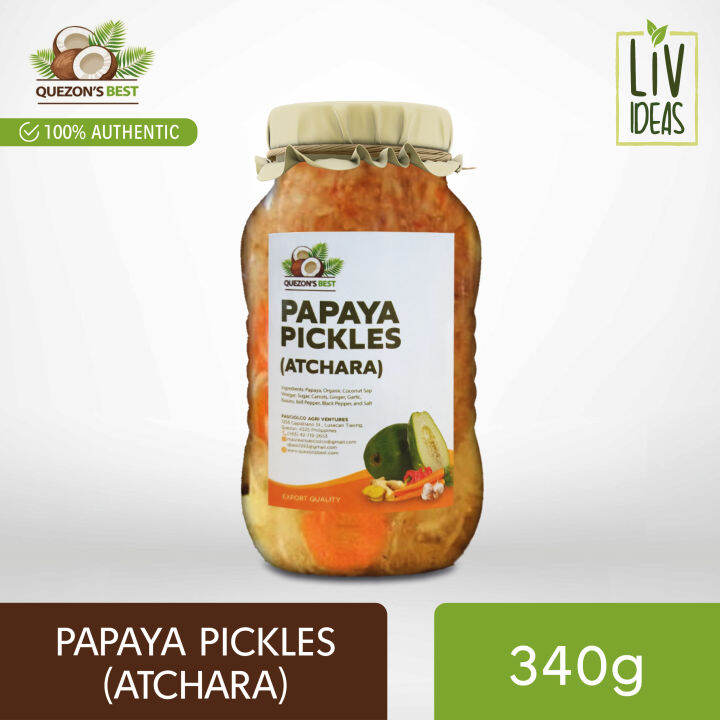 Quezon's Best Papaya Pickles (Atchara) 340g | Lazada PH